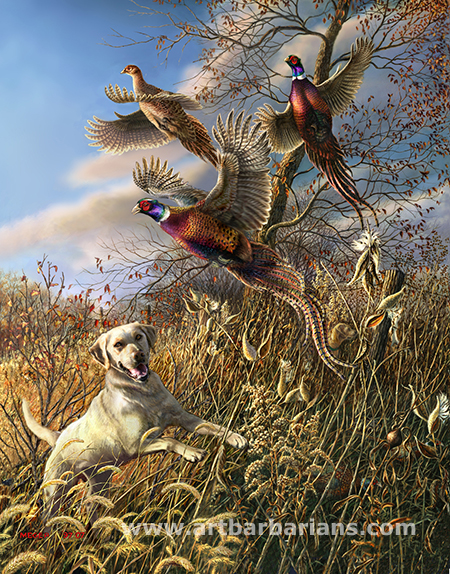 Yellow Lab Hunting Wallpaper