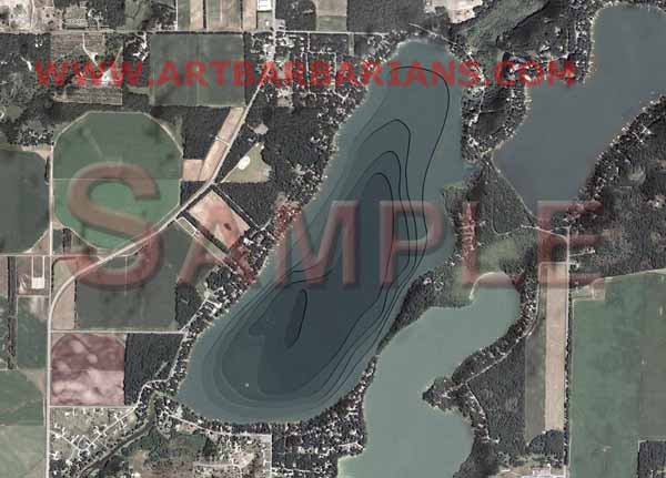 Wildlife art prints plus satellite lake photos from ArtBarbarians.com ...